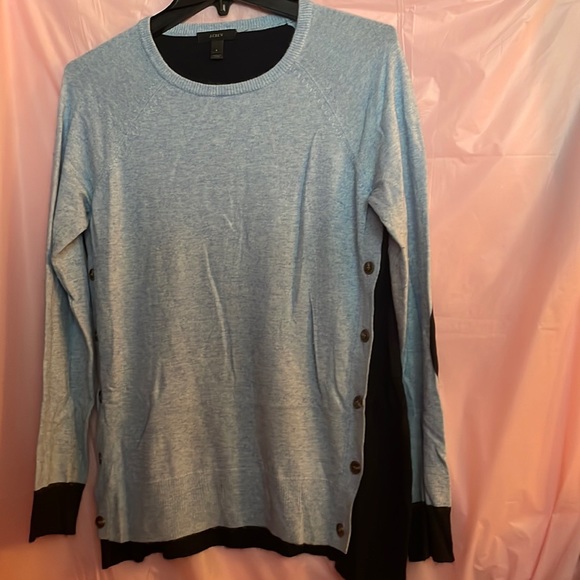 J. Crew | Sweaters | J Crew Navy Bluelight Blue Woolrabbit Hair Blend ...